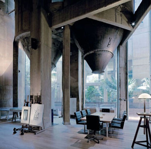 Fabulous home in an old concrete factory, industrial and Romanesque ...