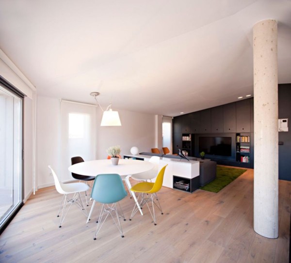 Brilliant Spanish Duplex Employs Inventive Floor Plan And A Dash Of ...