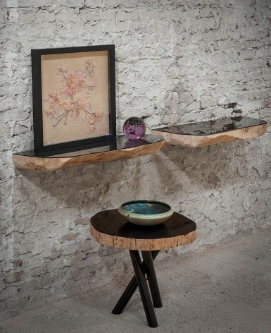 Tree Trunk Decor Ideas: Tables, Stools, Mirrors And Floating Shelves
