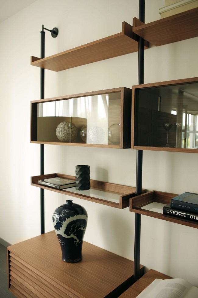 Stunning Minimalist Living Room Wall Unit Systems, Italian Design