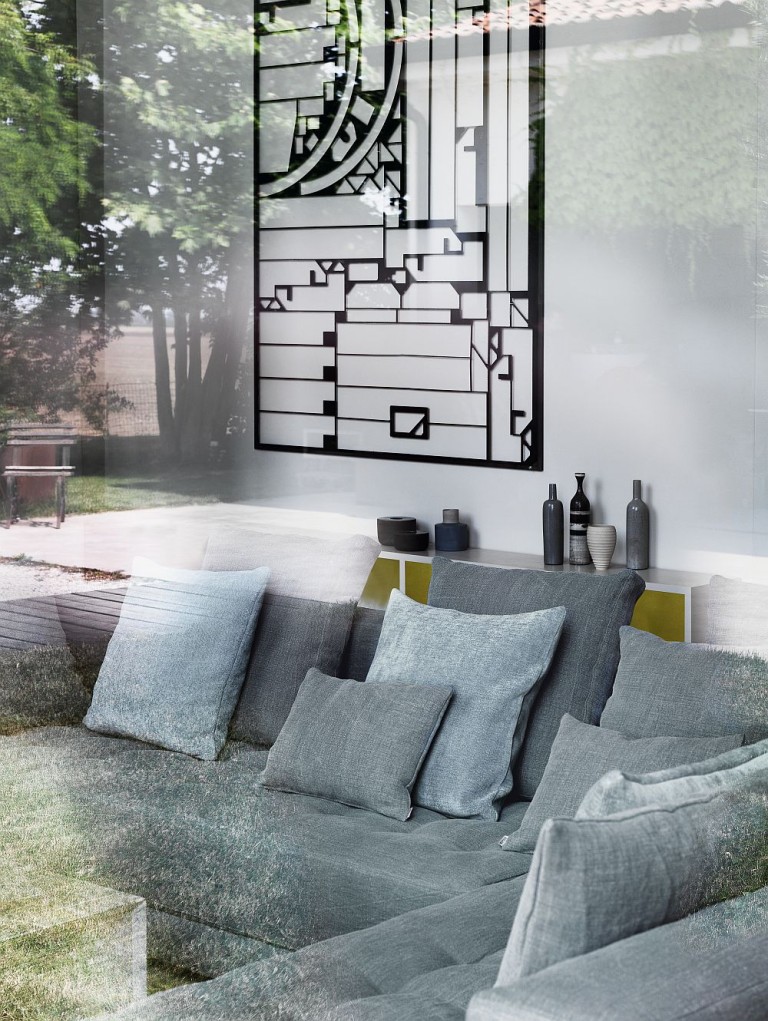 Elegant Bed, Sofa and Armchairs: Gentleman Collection by Flou