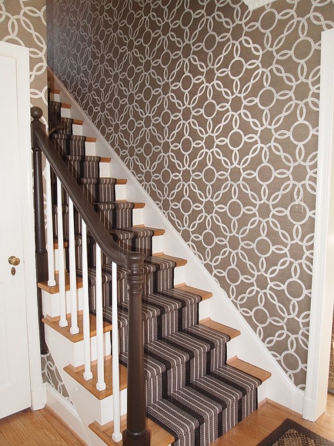 16 Fabulous Ideas That Bring Wallpaper to the Stairway | Decoist