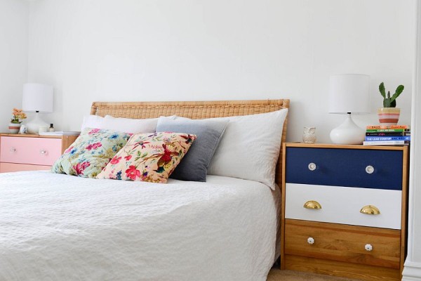 30 Bedrooms that Wow with Mismatched Nightstands