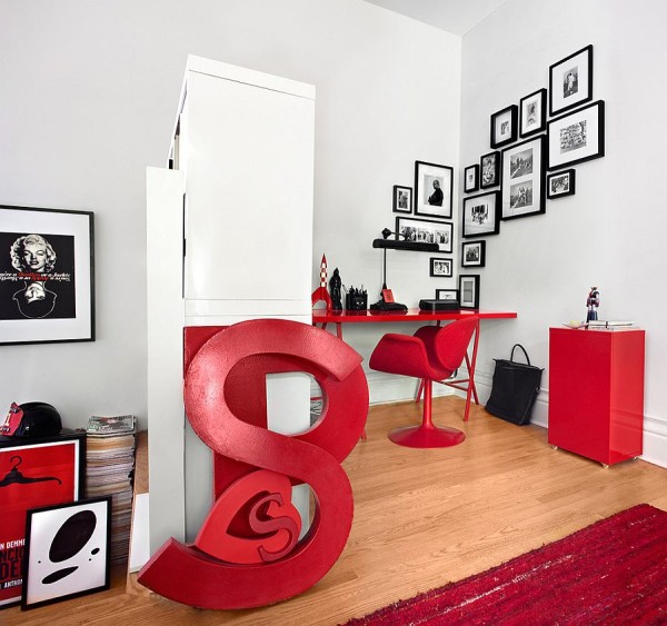20 Home Offices That Turn to Red for Energy and Excitement | Decoist