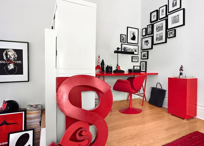 20 Home Offices That Turn to Red for Energy and Excitement | Decoist