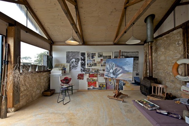 15 Exquisite Home Offices with Stone Walls