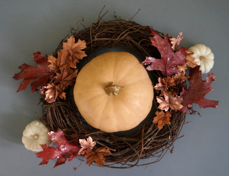 A DIY Fall Wreath with Metallic Shine | Decoist