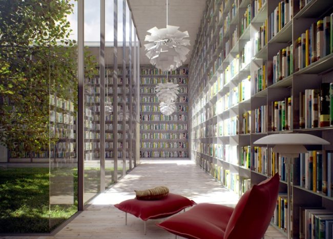 The Magic Three Home Library Design Ideas - FUTURISTIC ARCHITECTURE