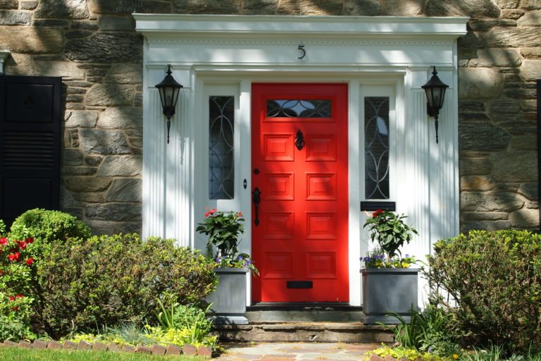 Creating a Charming Entryway with Red Front Doors | Decoist