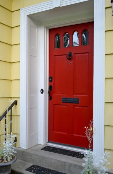 Creating a Charming Entryway with Red Front Doors | Decoist