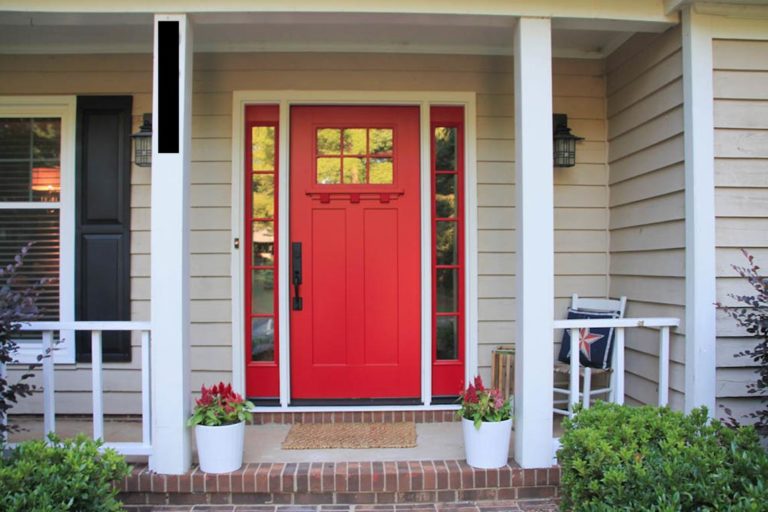 Creating a Charming Entryway with Red Front Doors | Decoist