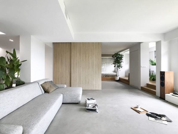 Sliding Partitions and Indoor Garden Transform this Modern Singapore ...