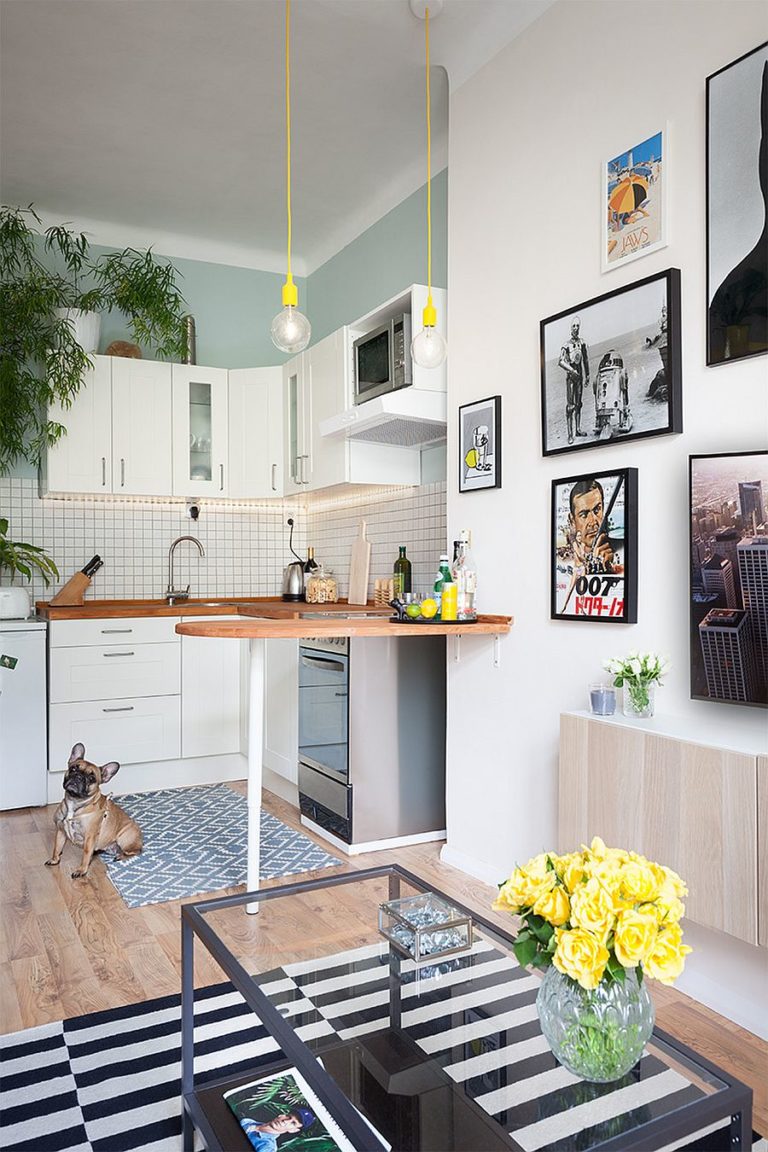 50 Tiny Apartment Kitchen Ideas that Excel at Maximizing Small Spaces ...