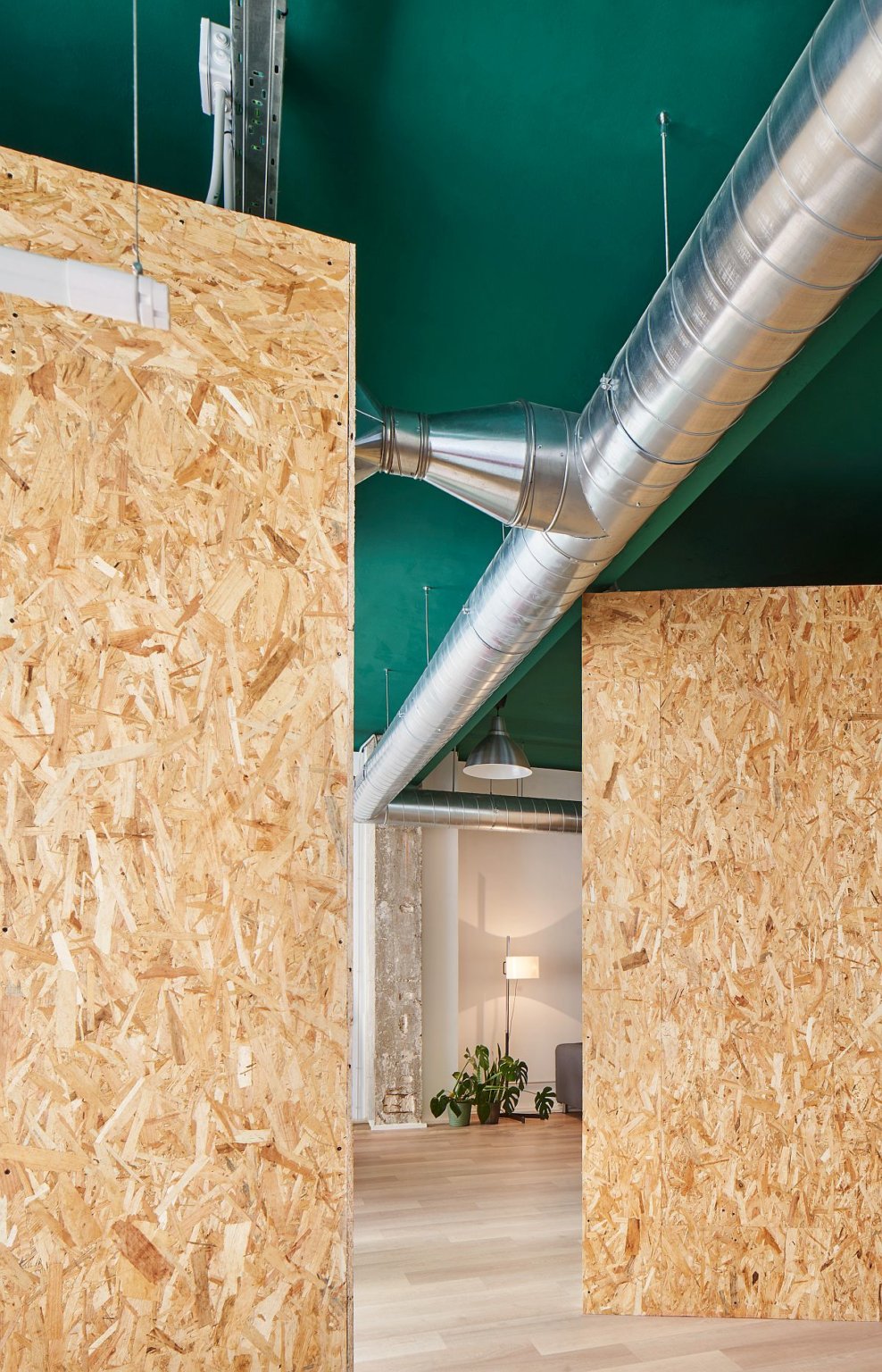 Recyclable Materials Shape a Modern Office Inside Industrial Building ...