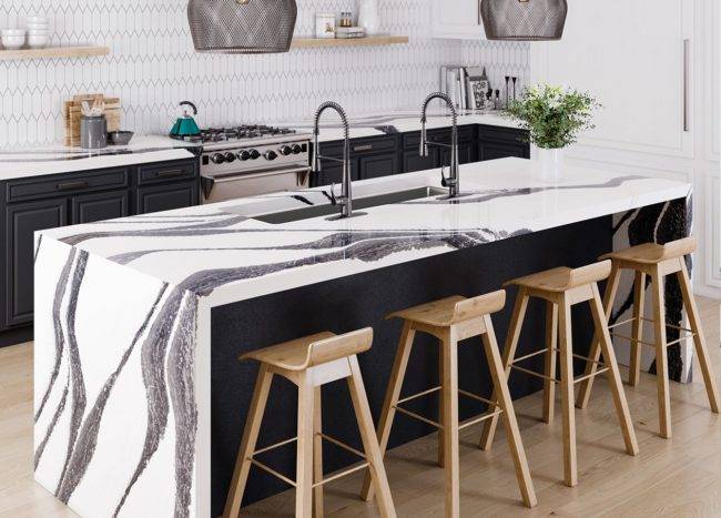 Luxurious Waterfall Countertop Ideas that Set the Standards - Decorizer