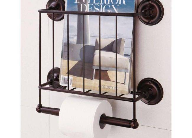 16+ Stylish Bathroom Magazine Holder Ideas - Decorizer