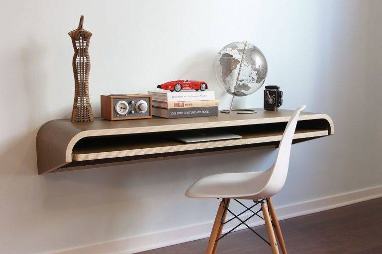 Minimal Floating Desks Perfect for the Small Modern Home Office | Decoist