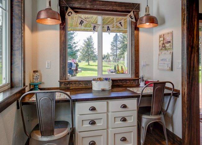 Small Rustic Home Offices: Making a Splash in Fall and Winter! | Decoist