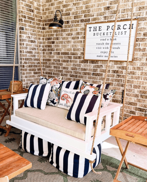 18+ Porch Swing Setups to Inspire Your Next Project | Decoist