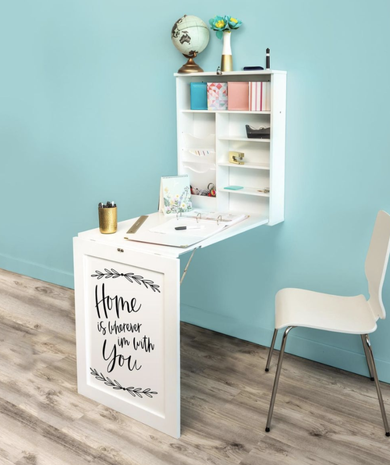 42 Space-Saving Fold Down Desks To Maximize Productivity