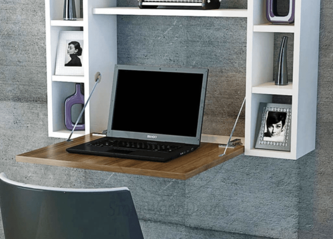 42 Space-Saving Fold Down Desks To Maximize Productivity