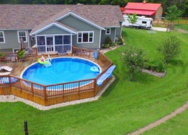 54 Above Ground Pool Ideas to Transform Your Backyard - FUTURISTIC ARCHITECTURE